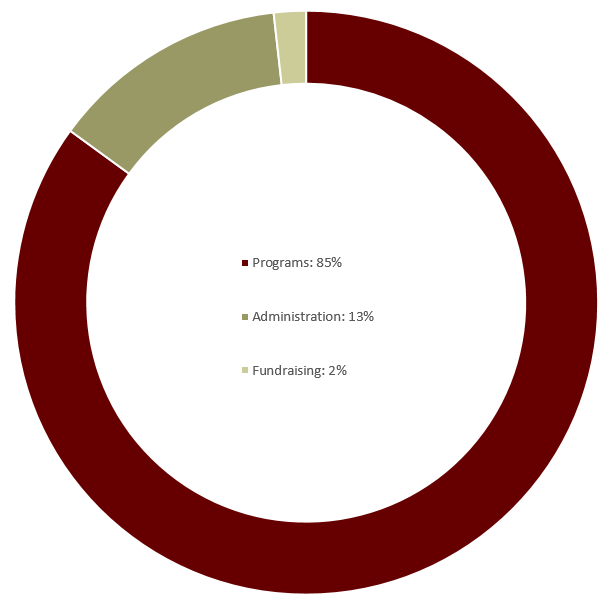2016 Functional Expenses Graph Hope Communities
